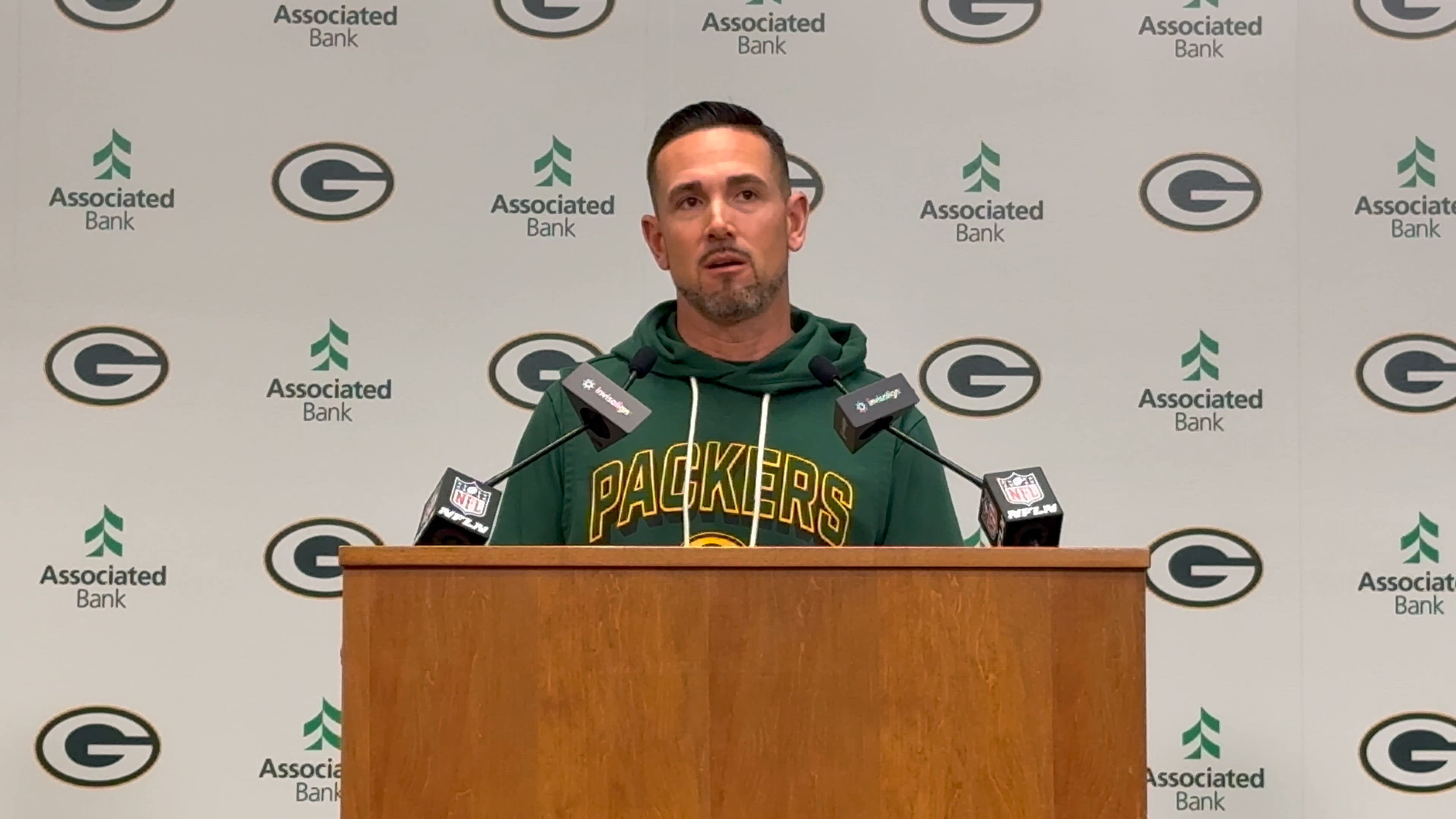 Packers Coach Matt LaFleur on Isaiah McDuffie, Ty'Ron Hopper After Quay ...