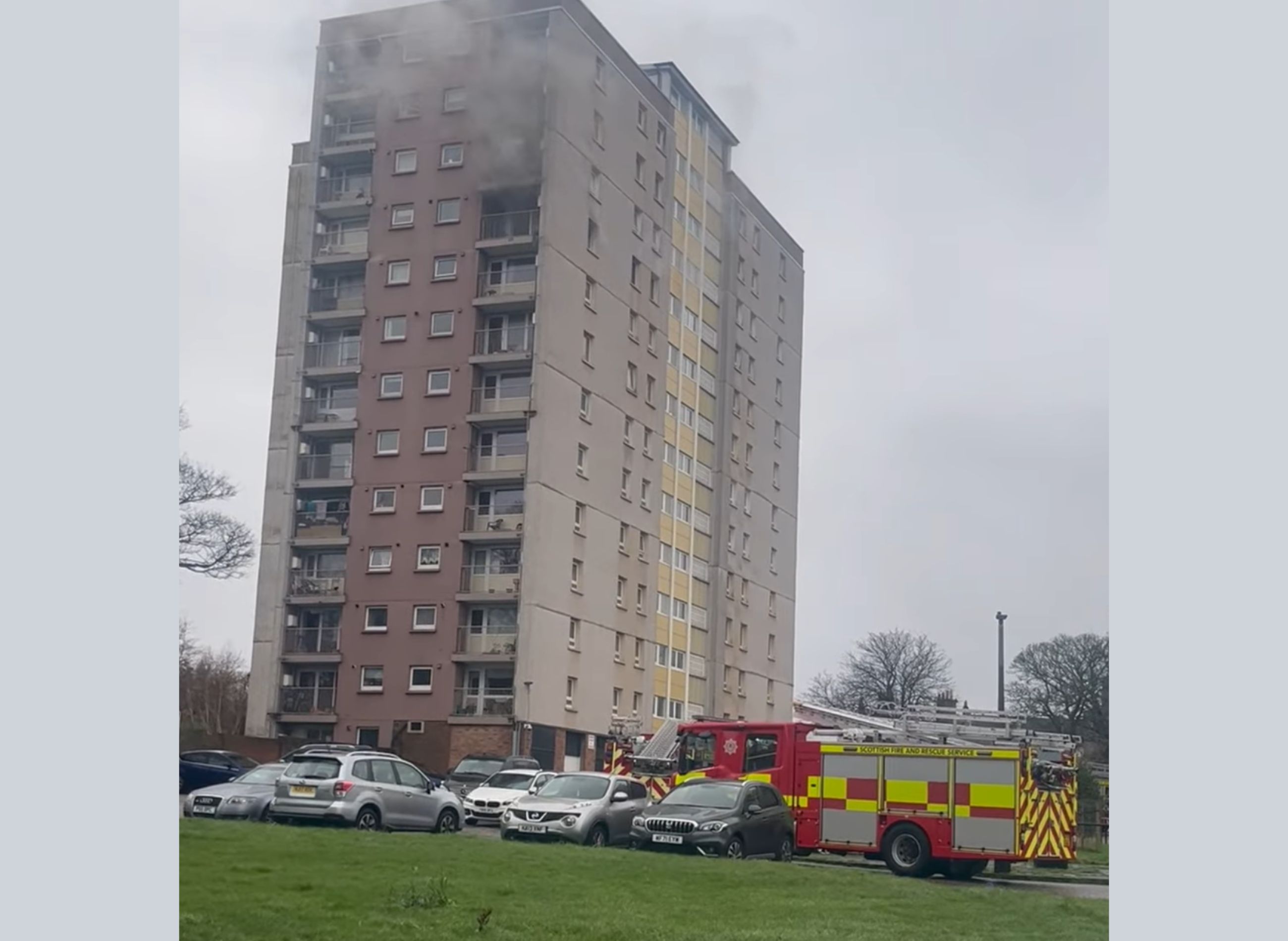 Fire crews at Edinburgh block of flats after fire breaks out