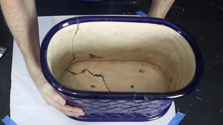 Quickly Fix A Cracked Planter Using An Affordable Solution
