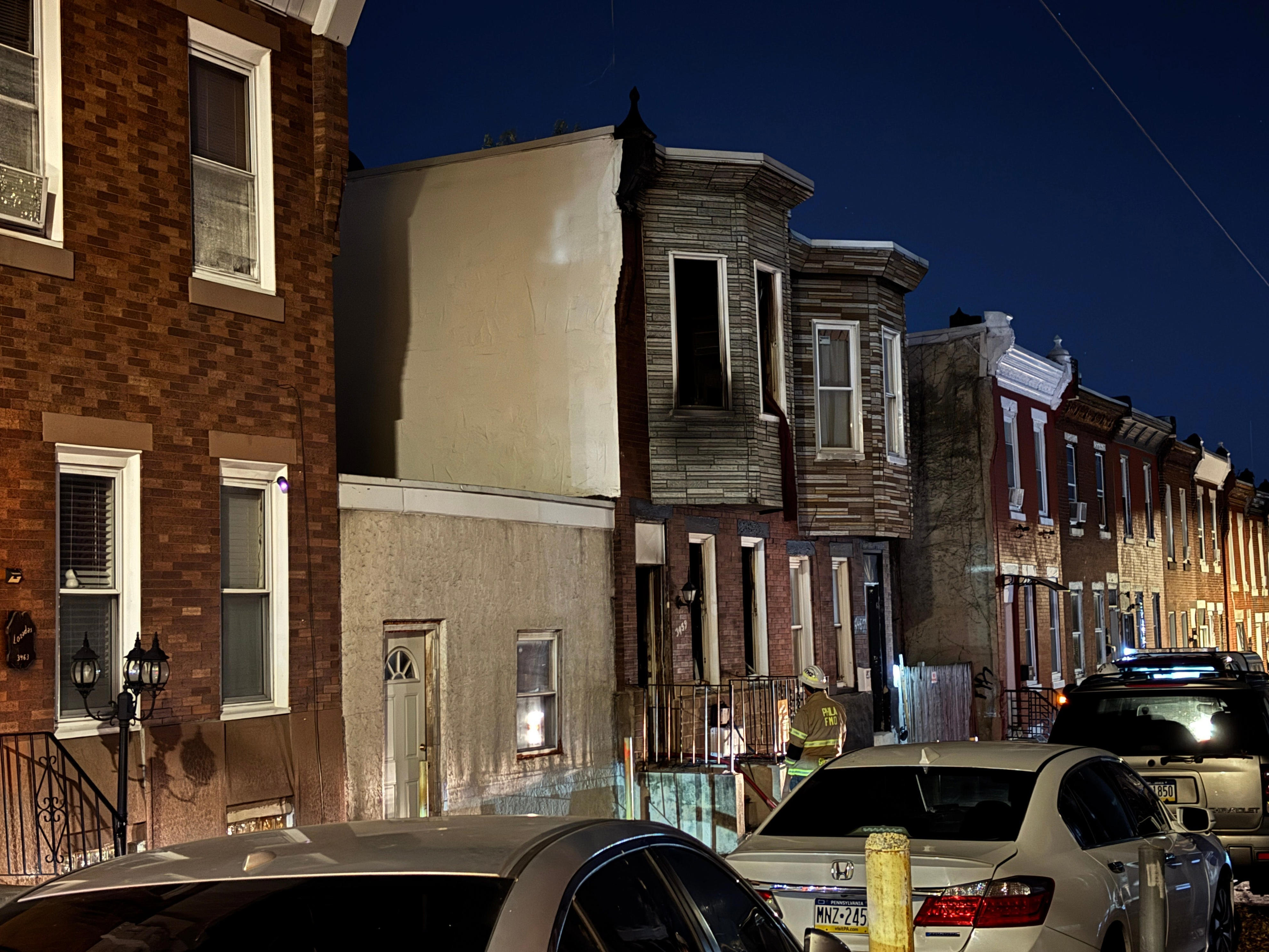 Woman, 2 young children killed in North Philadelphia row home fire