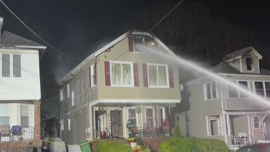 Raging 5-alarm fire in NJ forces families to flee homes