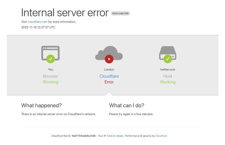 Is Twitter down? X down as Cloudflare outage impacts ChatGPT, Spotify