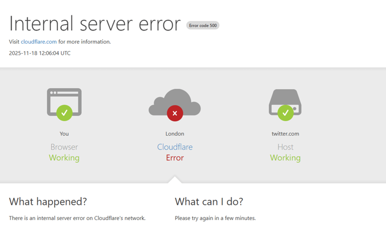 Cloudflare live: Hundreds of websites go offline as network crashes