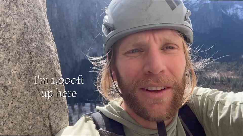 We got engaged 1,000ft up El Capitan!
