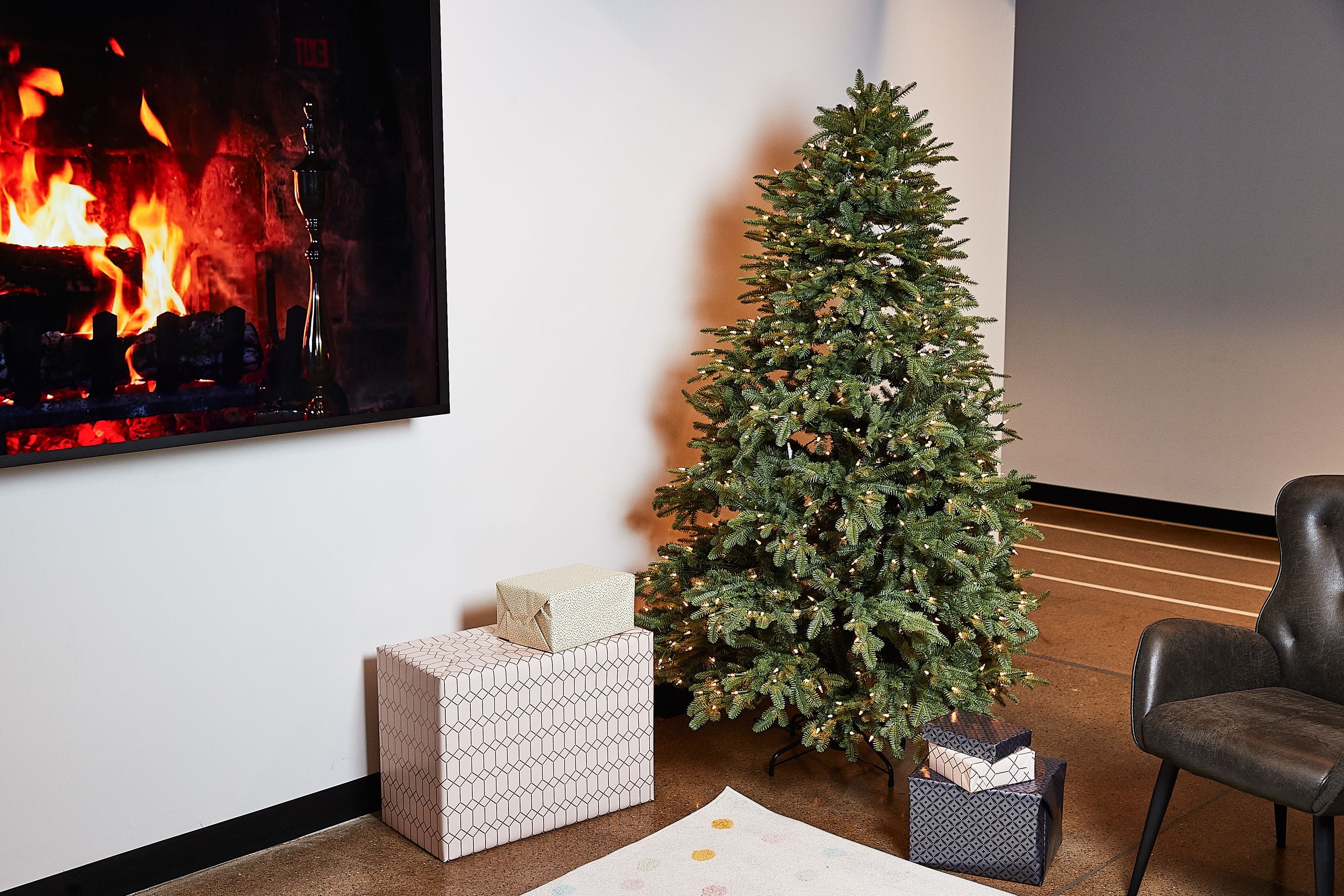 These pre-lit Christmas trees bring effortless holiday charm to any home