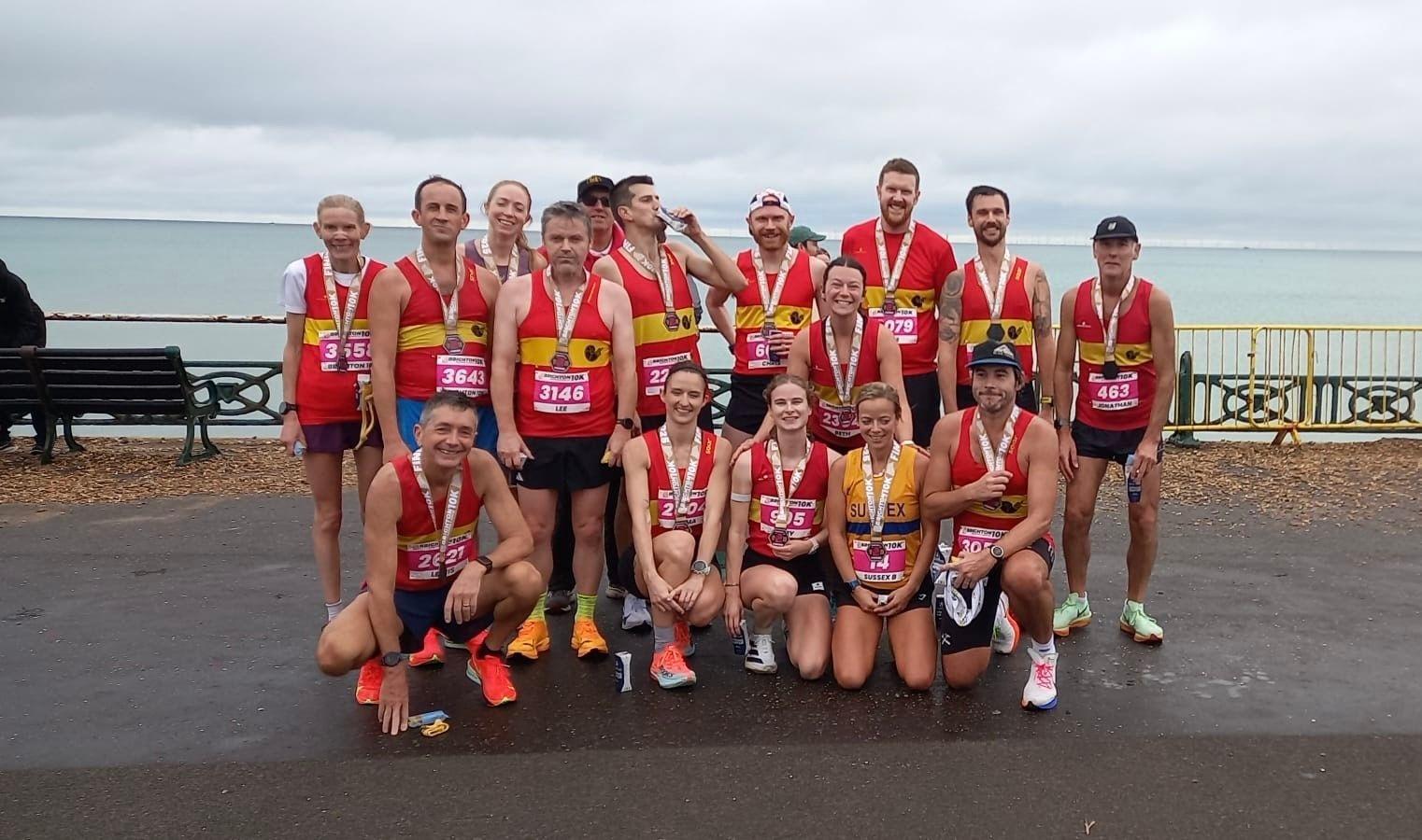 Lewes Athletic Club celebrates strong performances at the Brighton 10k