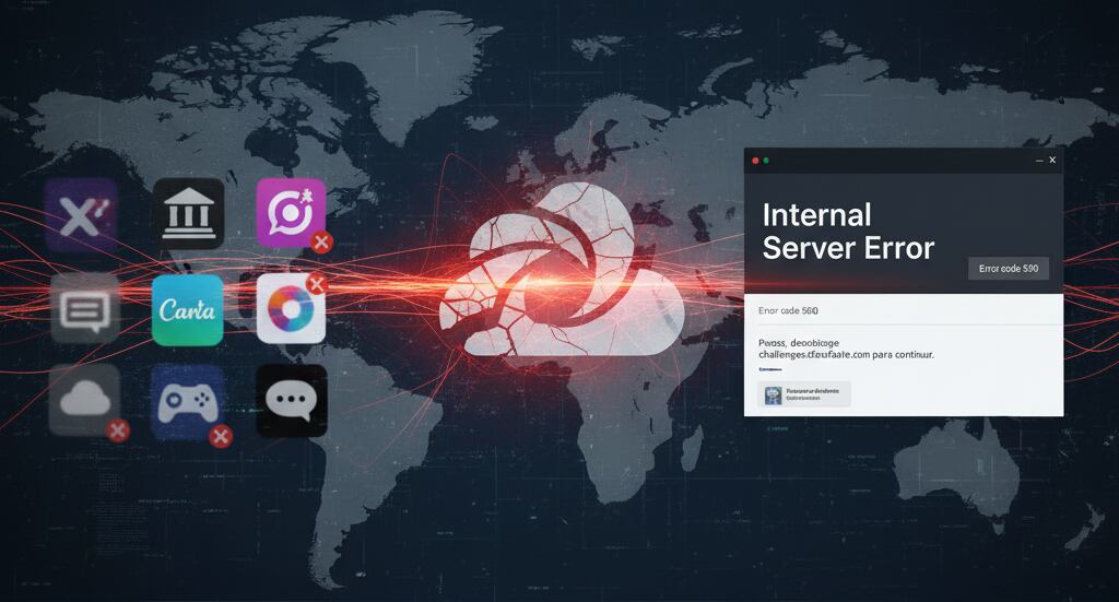 ¿Qué está pasando en internet? Error de Cloudflare tumba X, Canva ...