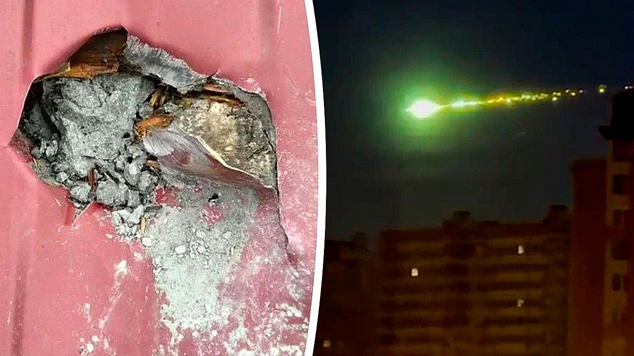 Russian woman sells 'green' meteorite that smashed through her roof to ...