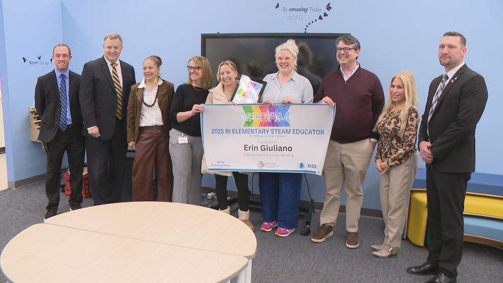 Elementary school teacher surprised with Rhode Island STEAM Educator Award