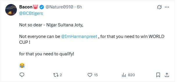 Bangladesh captain slammed for ‘Am I Harmanpreet Kaur' remark: In your ...