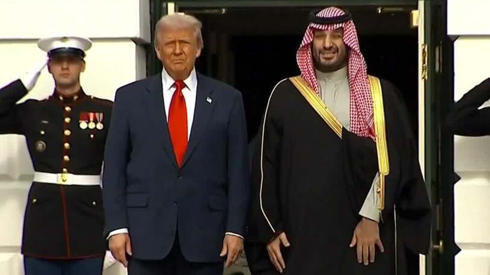 Donald Trump welcomes Saudi leader to White House