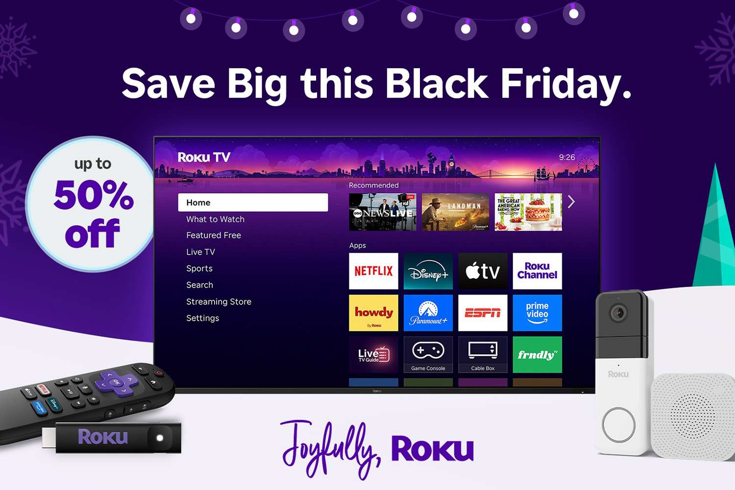 Save on Roku TVs, Streaming Devices, and Smart Home Gear This Black Friday