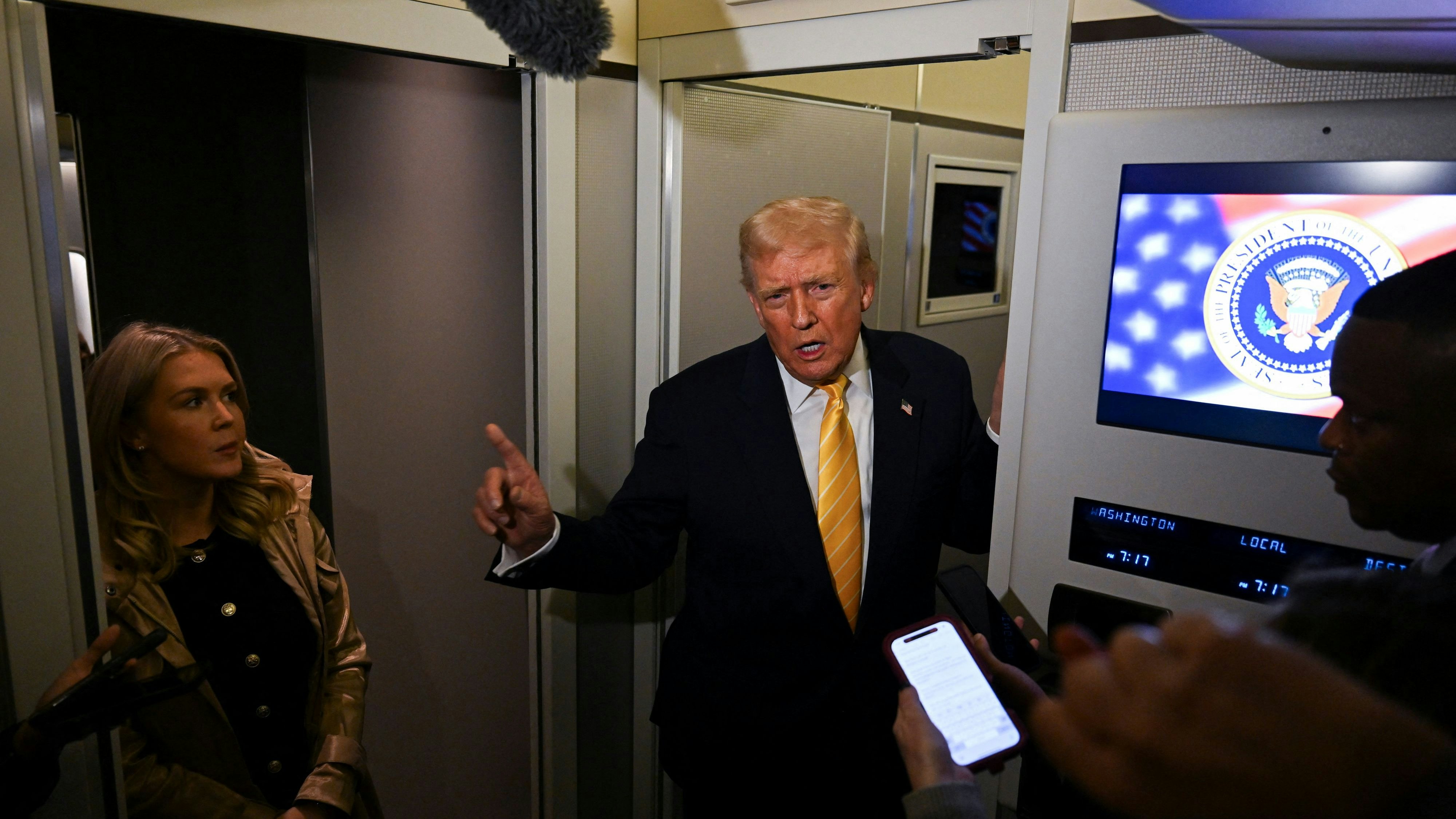 "Ruhe, Schweinchen" – Trump-Eklat bei Medienrunde