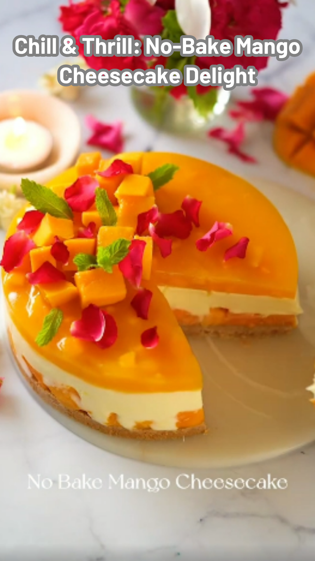 Chill & Thrill: No-Bake Mango Cheesecake Delight