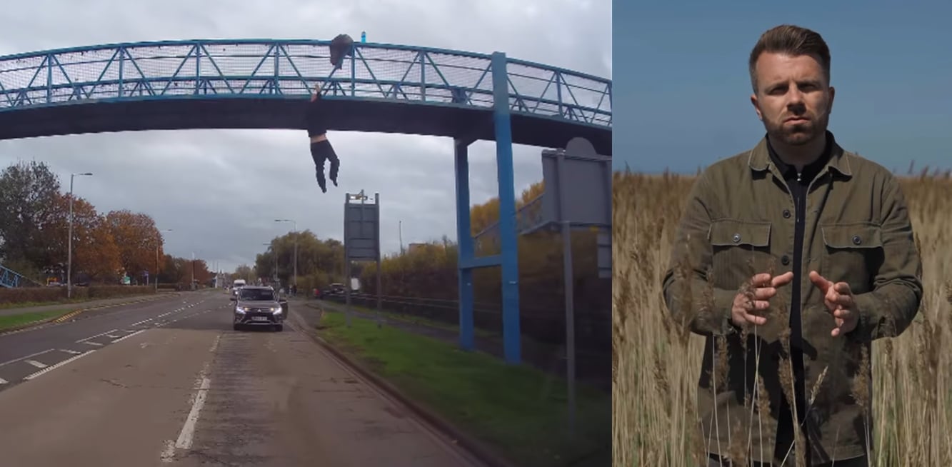 Pop Star Parks Car Under Bridge to Rescue Man