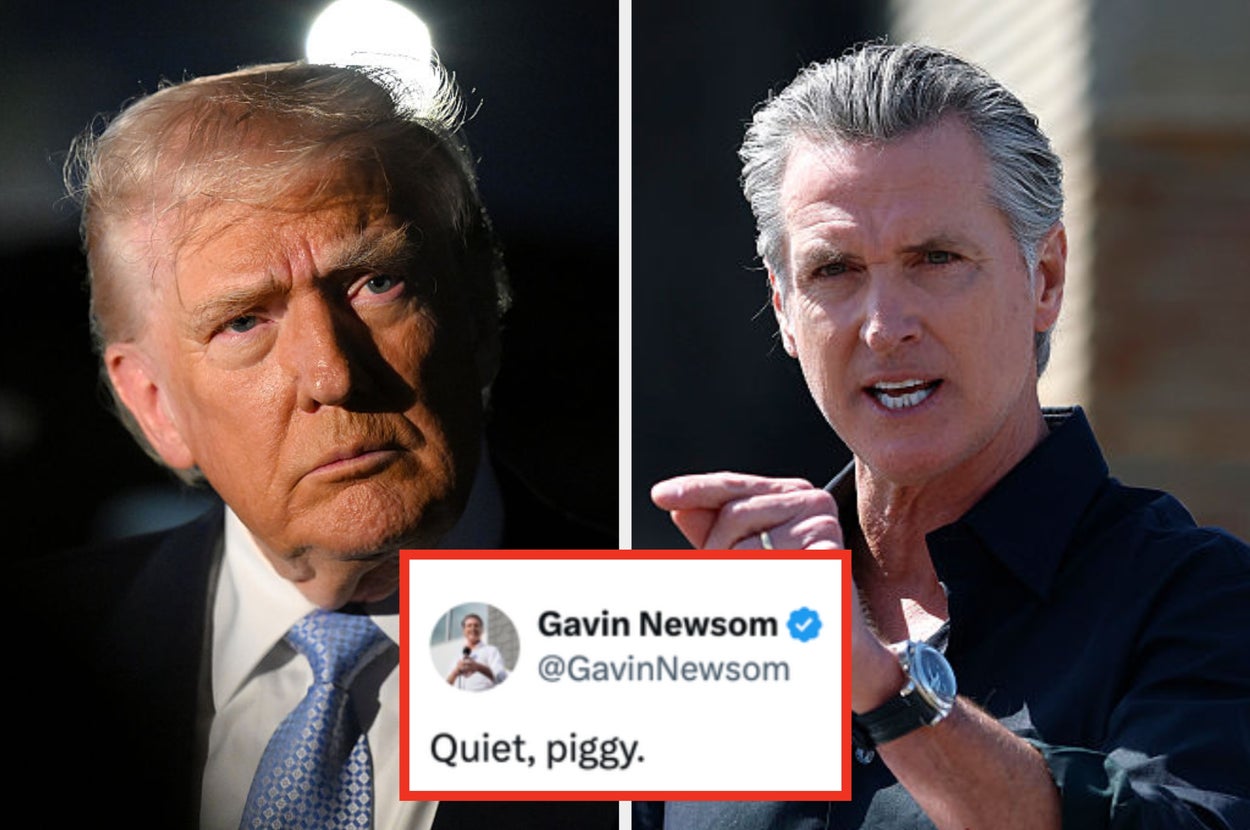 Gavin Newsom Is Trolling Trump Harder Than Ever For His "Quiet Piggy ...