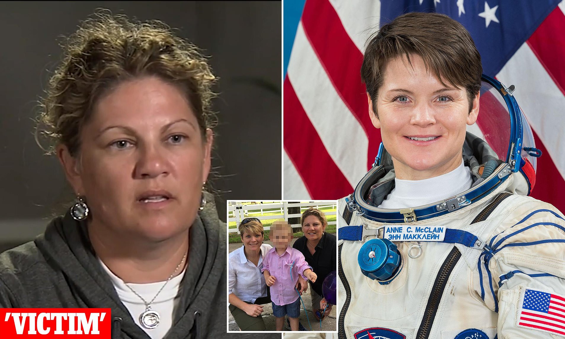 NASA astronaut's wife admits to lying about being victim of 'first ...