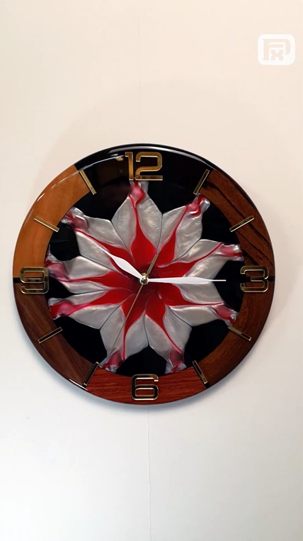 Red and Silver Explosion | When Resin Turns into Energy