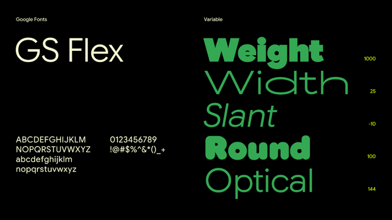 The Google Sans Flex typeface is now available to download