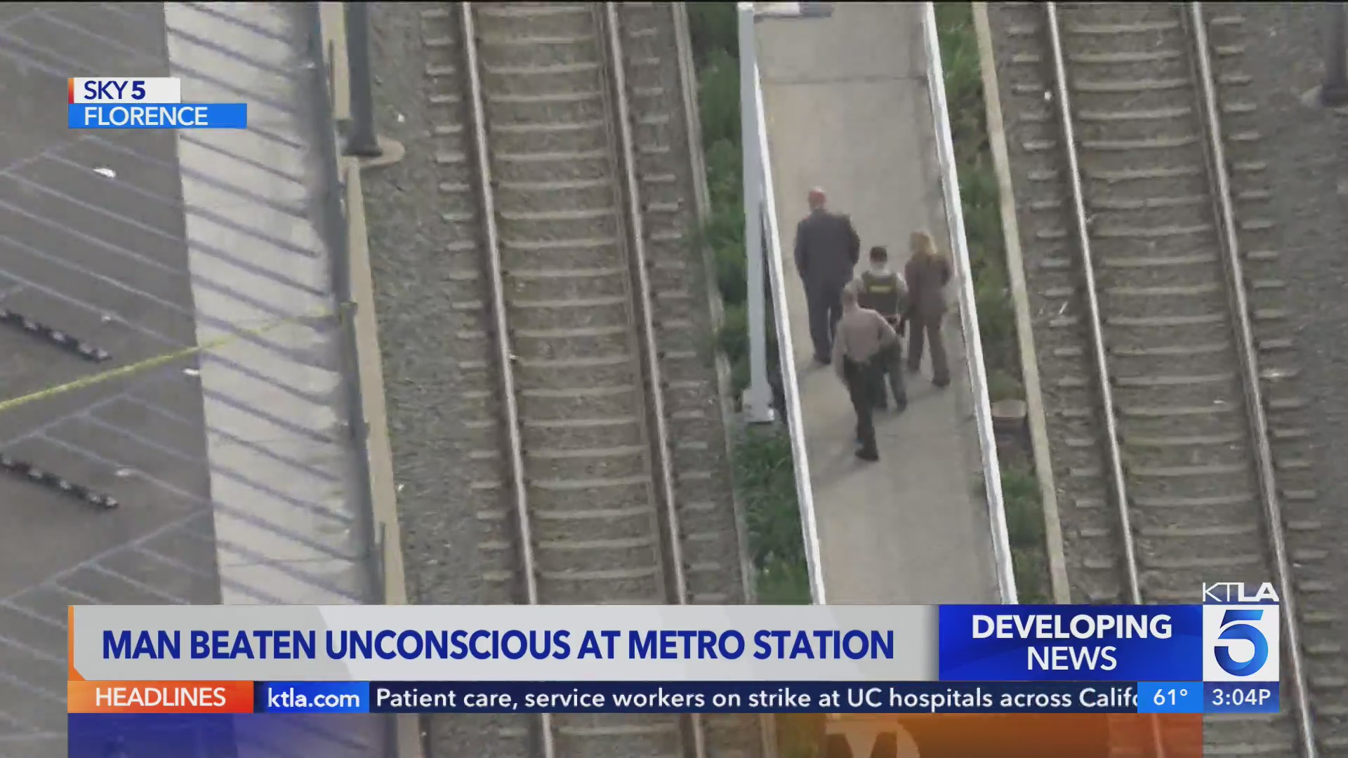 Live Assault near Metro station leaves man knocked out, train travel ...