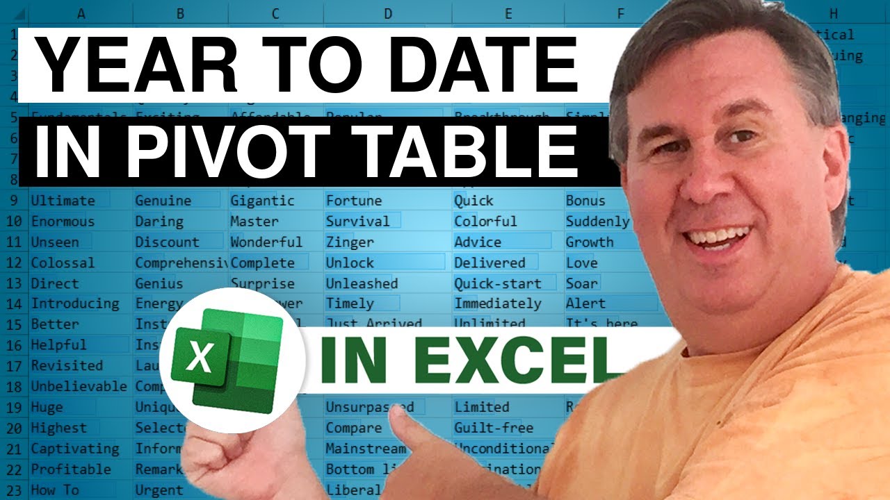 Excel Secrets: YTD Calculation Made Simple with Pivot Tables