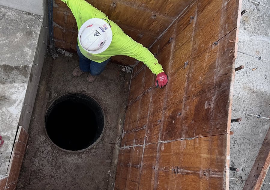 Worker rescued after falling down shaft at Idaho construction site