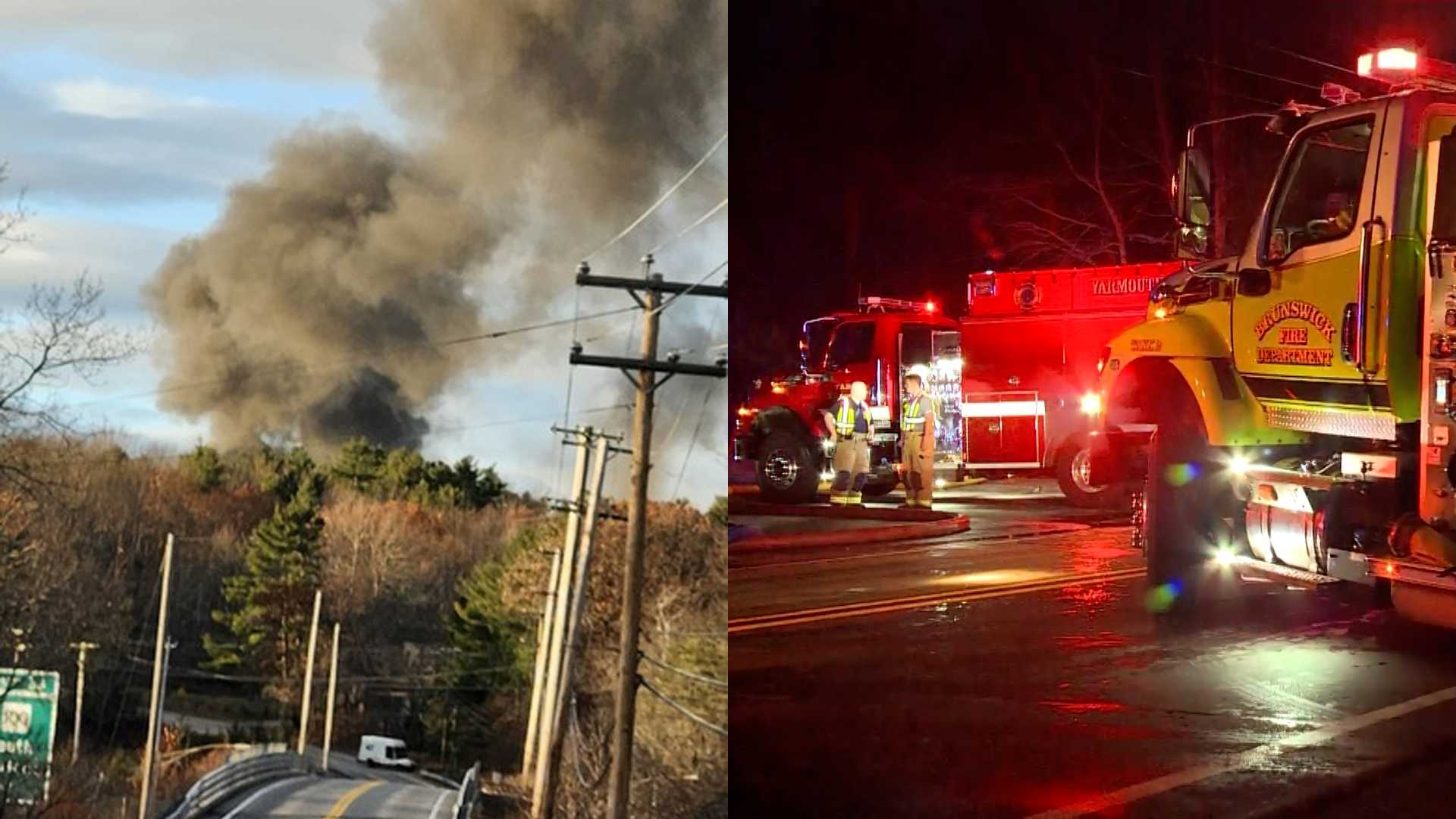 Explosions reported as Falmouth home under construction burns