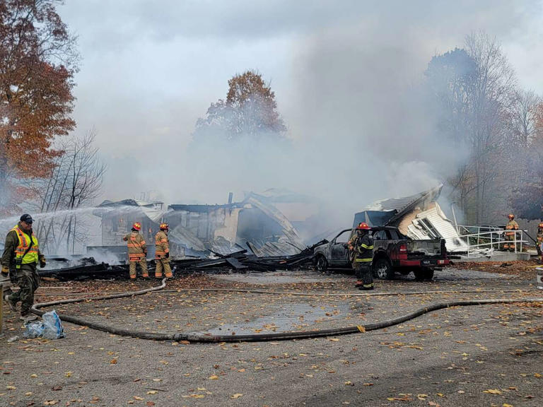 Multiple fire departments respond to Frankfort Church fire