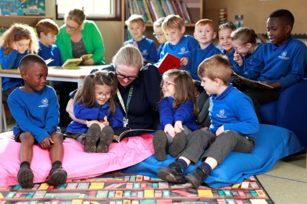 Primary school library given fresh new look thanks to housing company