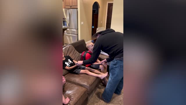 Boy With Cancer Surprised By Return Of Big Brother | Happily TV