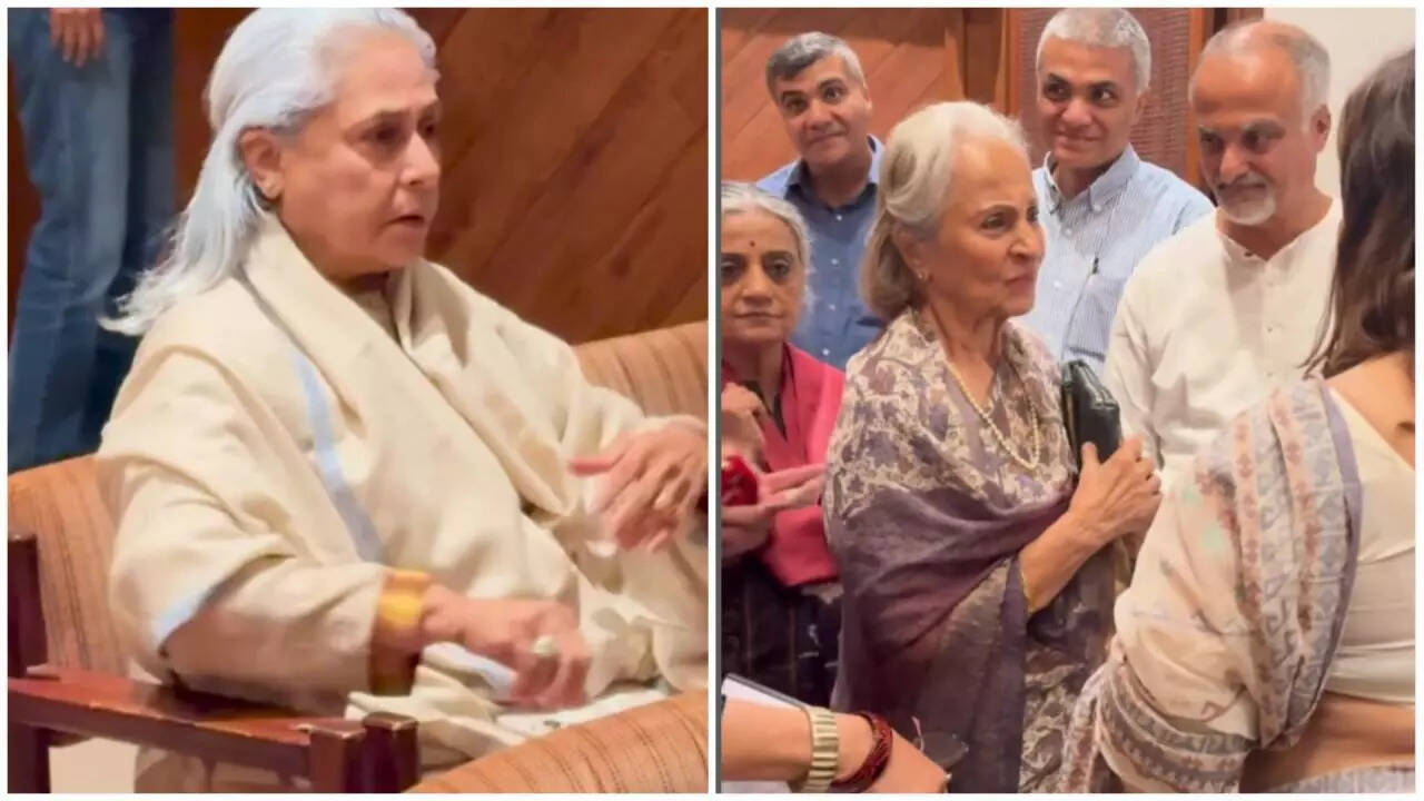 Kamini Kaushal prayer meet: Waheeda Rehman, Jaya Bachchan and others ...