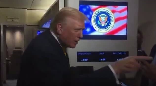 “Quiet, Piggy”: Trump’s Remark To Reporter On Air Force Goes Viral