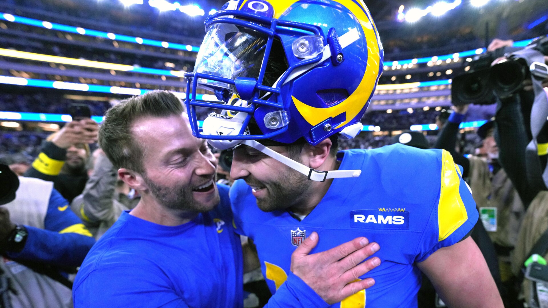 Sean McVay: Baker Mayfield brought a spark to us in 2022, he has great ...