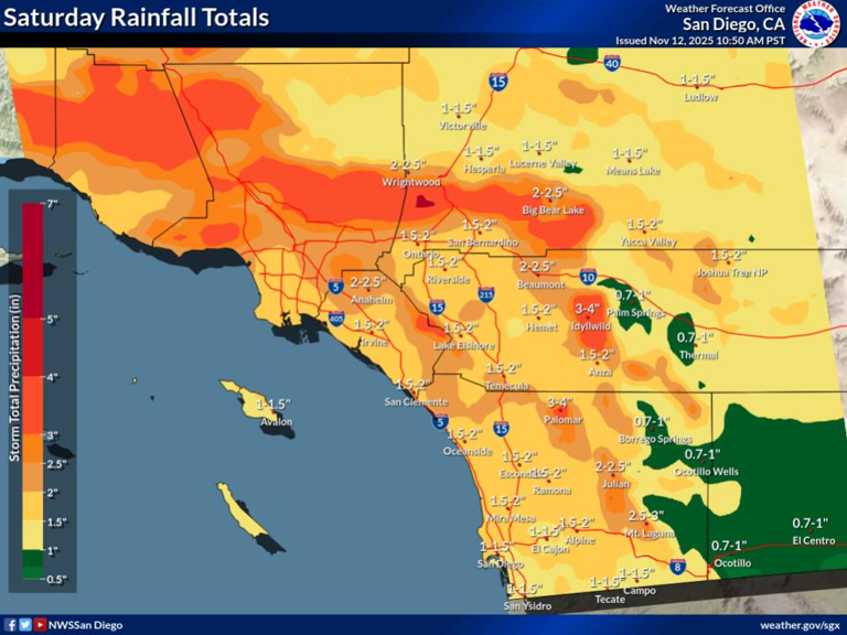 Storm With Chance Of Tornado Barrels Toward SoCal: See Timeline For Its ...
