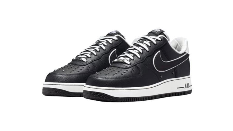 Nike Adds Premium Metallic Details To The Classic Black/White Air Force 1