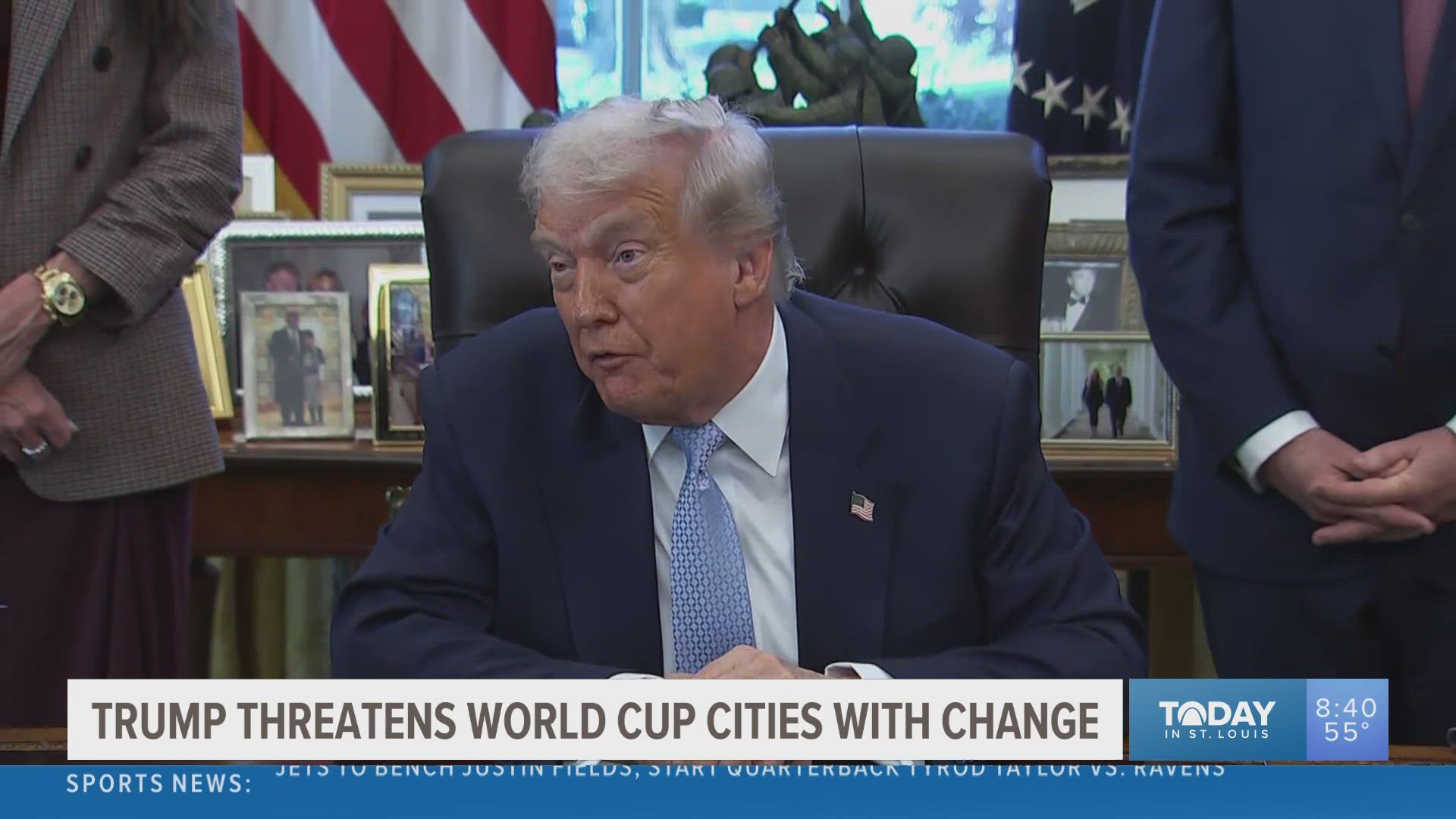 President Trump threatens World Cup cities with change