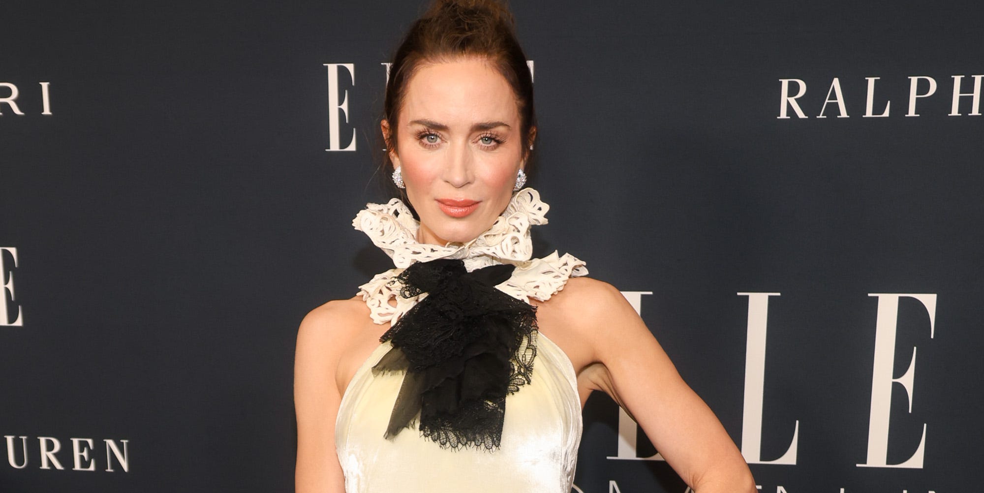 Emily Blunt Proves Period-Drama Necklines Are Here to Stay