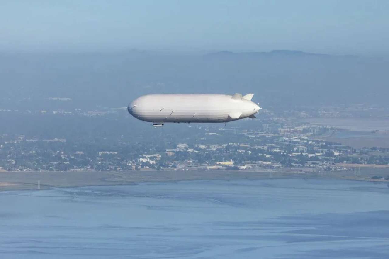 Massive white blimp seen floating over San Francisco has ties to Google