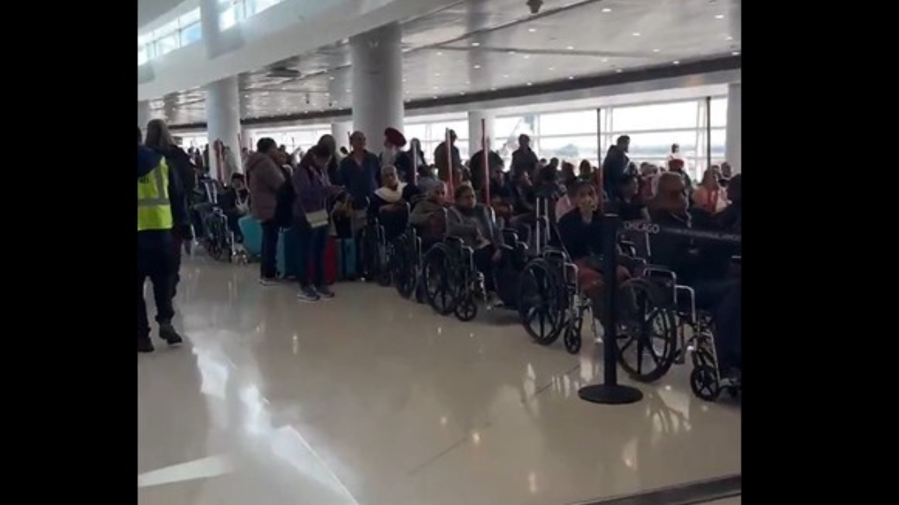 'New scam just dropped': Video of Indians in wheelchairs at airport on ...