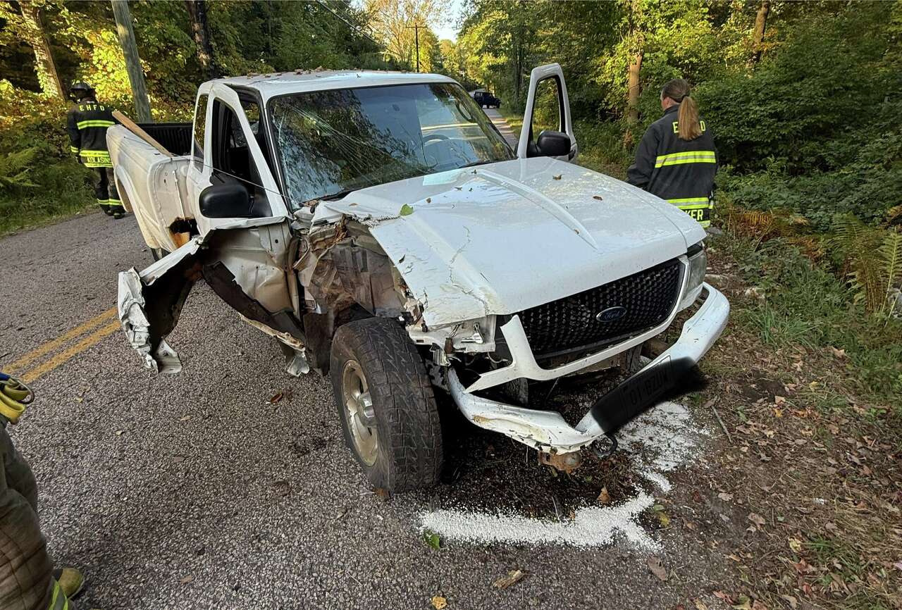 One hospitalized after crash near Bashan Lake in East Haddam, officials say