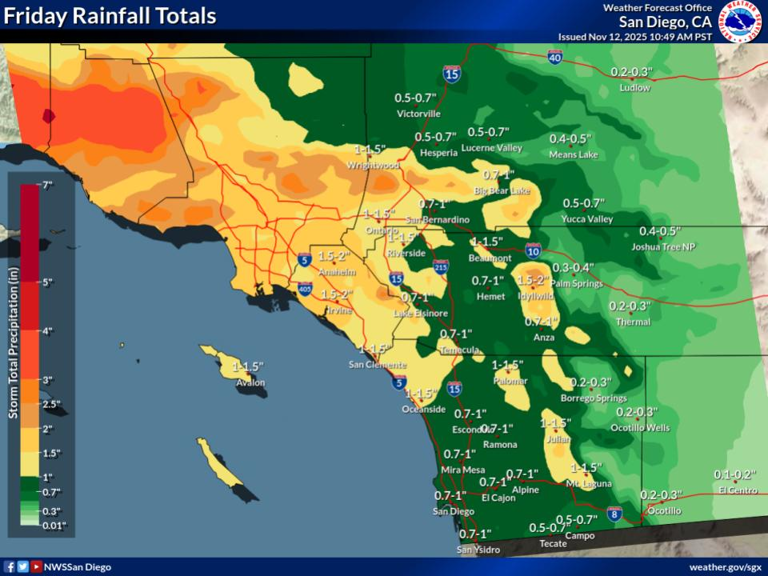 Storm With Chance Of Tornado Barrels Toward SoCal: See Timeline For Its ...
