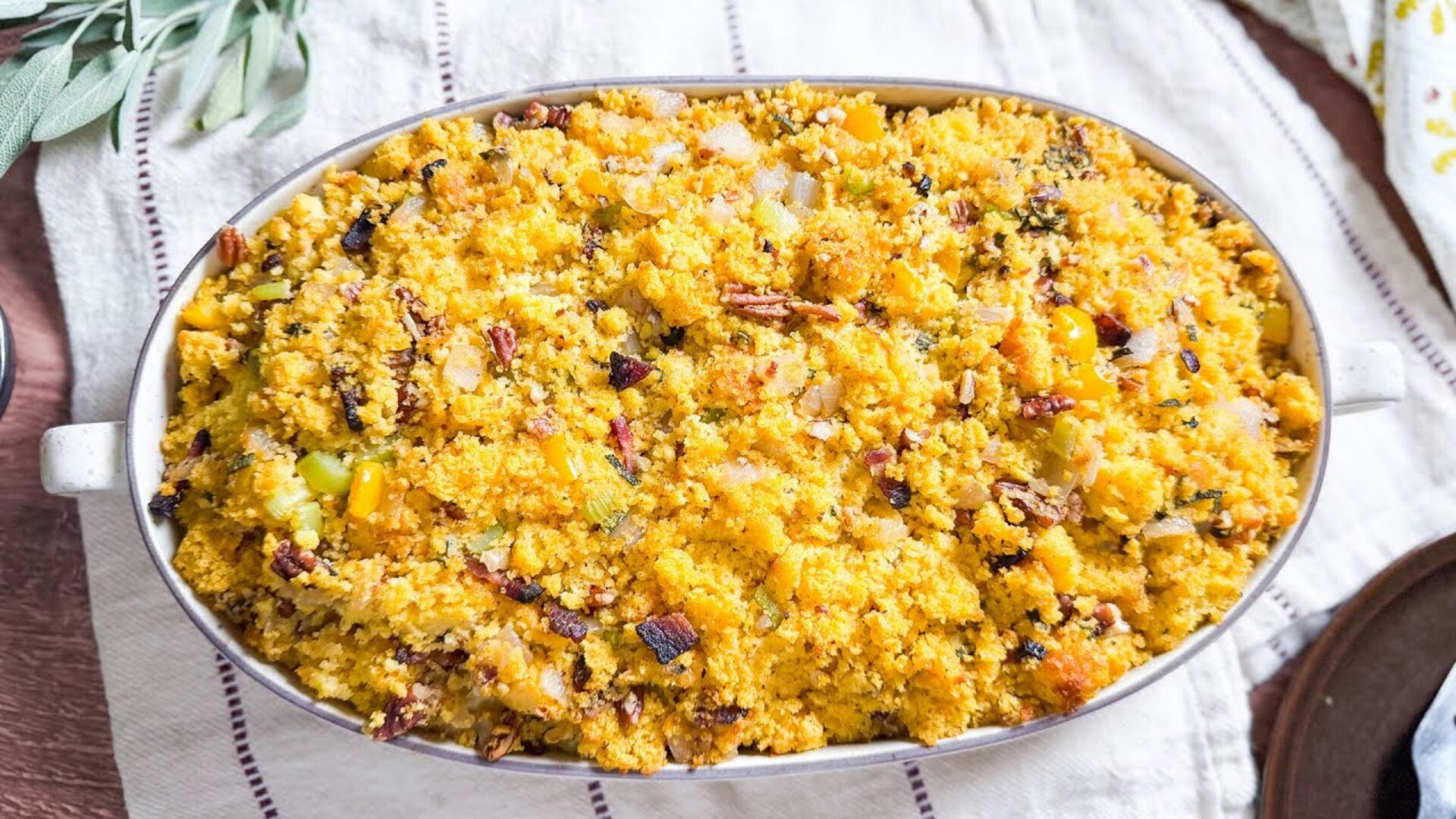 Southern-Style Homemade Cornbread Dressing Recipe