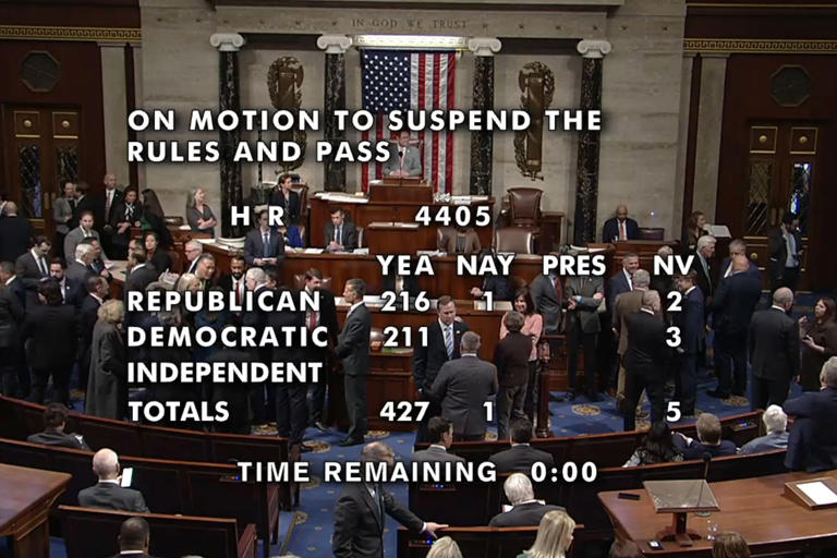 House votes to release the Epstein files