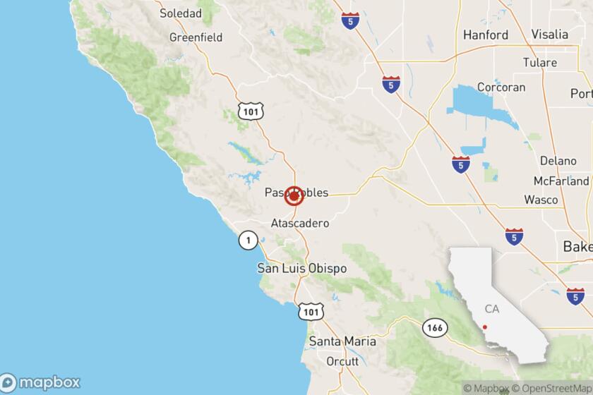 Earthquake: 4.1 quake strikes near Paso Robles