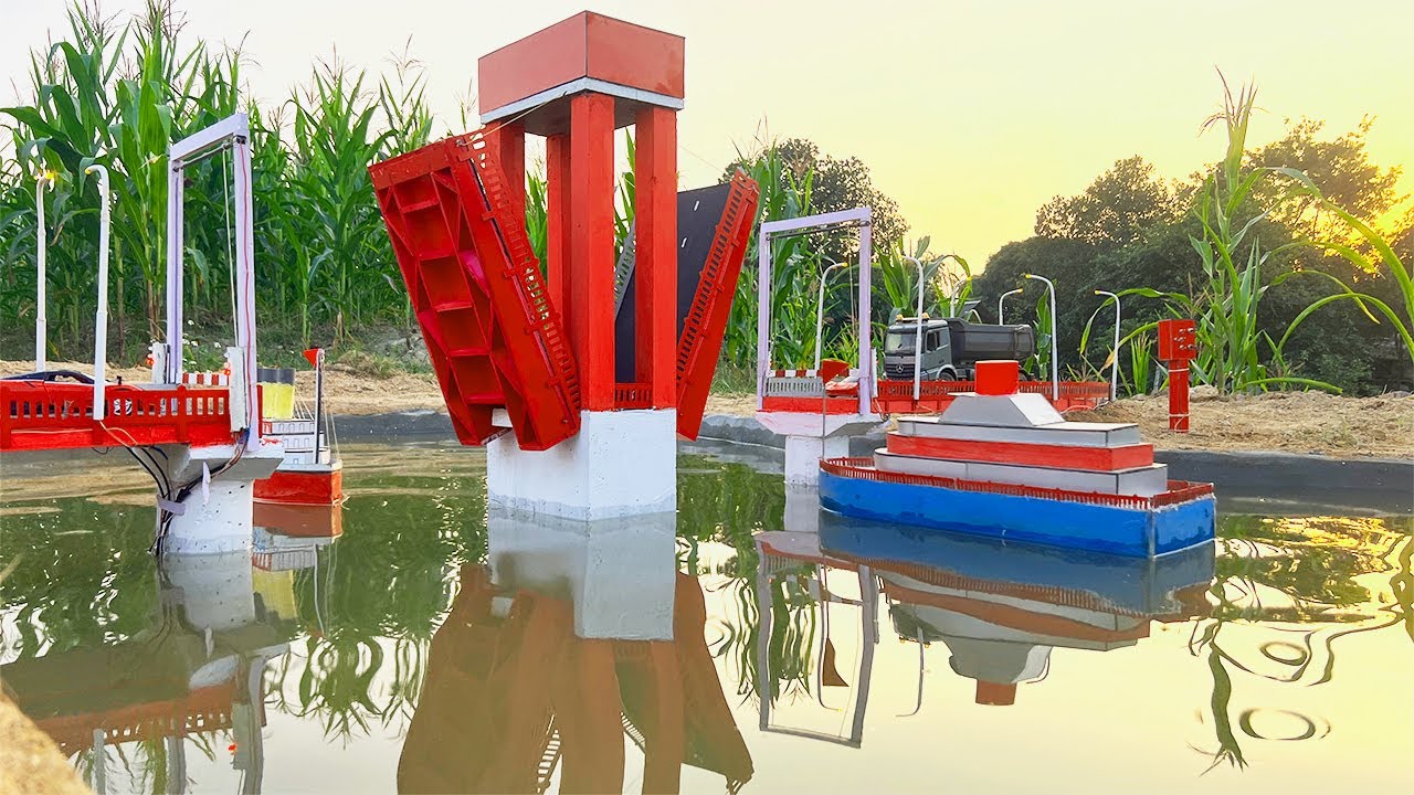 Construction of modern and unique bridge