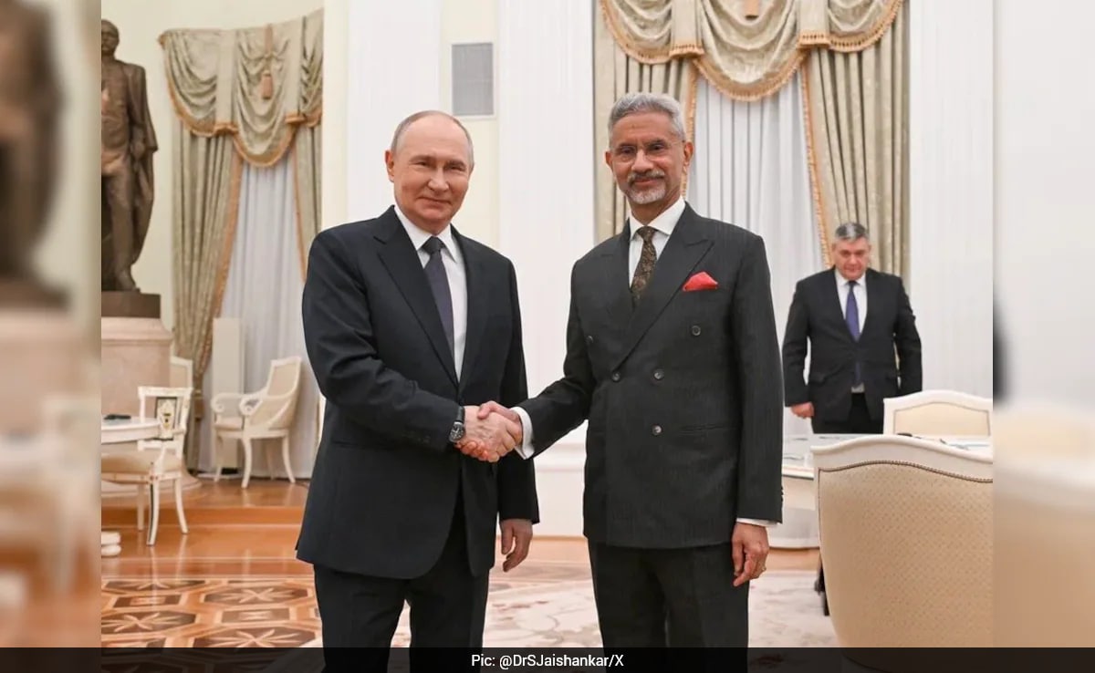 S Jaishankar Meets Putin In Moscow Ahead Of Key India-Russia Summit