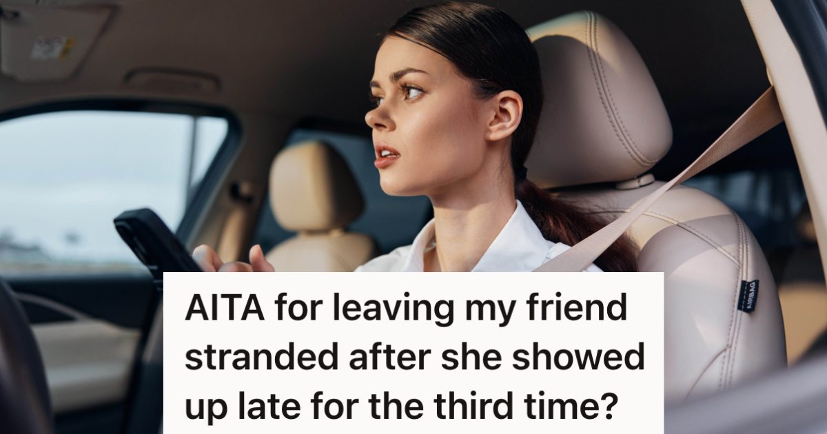 Woman Gives Her Friend A Ride To Work, But When Her Friend Is Running ...