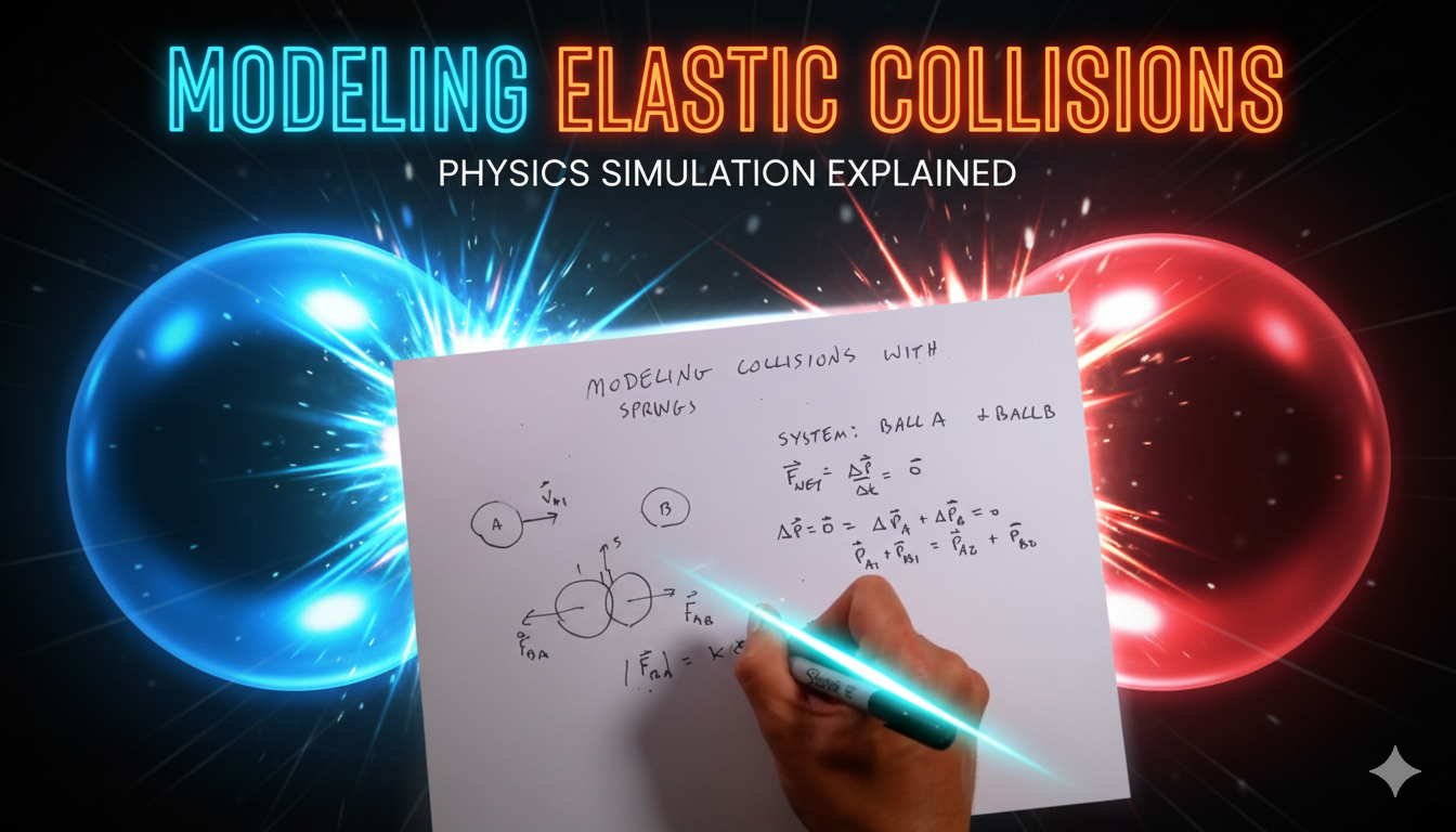 Modeling Elastic Collisions with Springs in Python