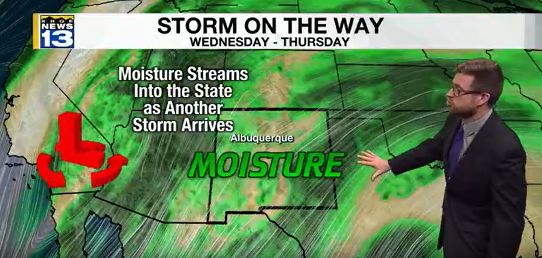 Midweek system to bring mountain snow, rainfall to New Mexico