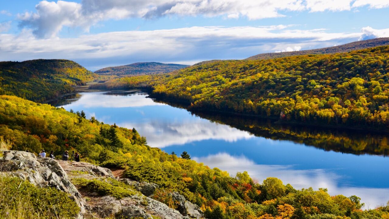 Michigan’s Escarpment Trail in Porcupine Mountains provides striking ...